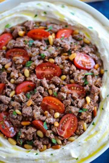 Lebanese Hummus with Spiced Meat – Cookin' with Mima