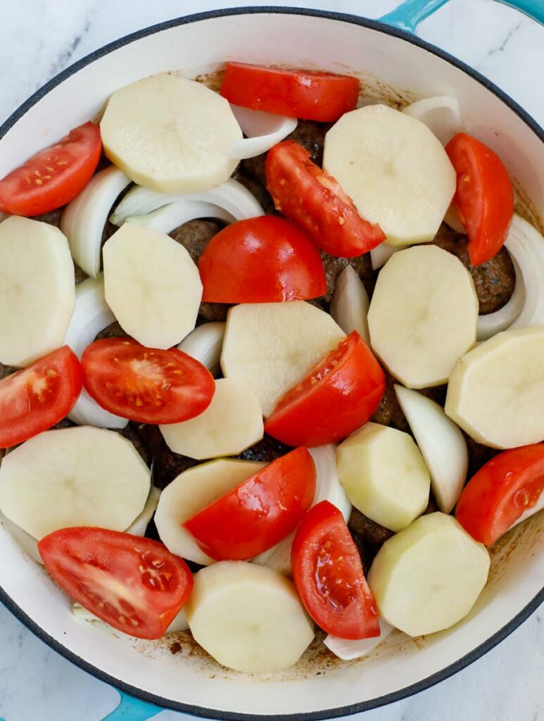 Easy Kafta and Potato Stew – Cookin' with Mima
