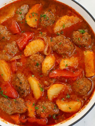 Easy Lebanese Kafta Stew – Cookin' with Mima