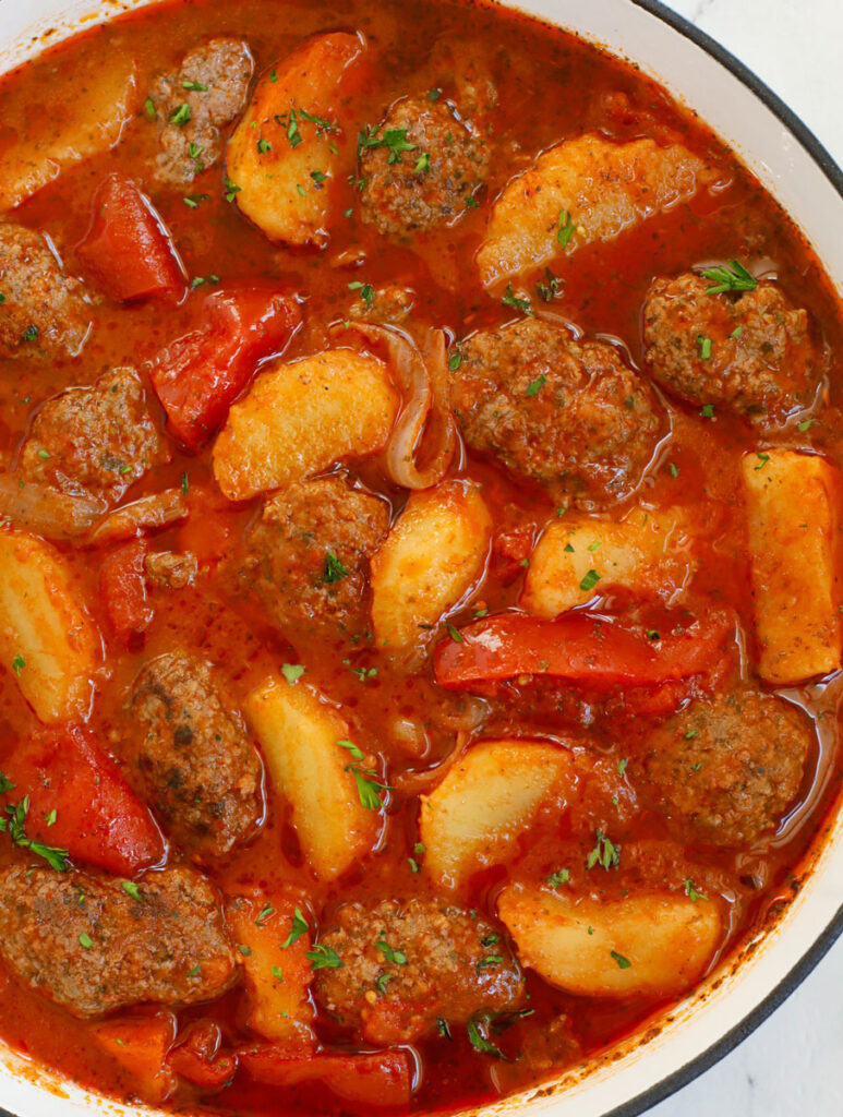 Easy Kafta and Potato Stew – Cookin' with Mima
