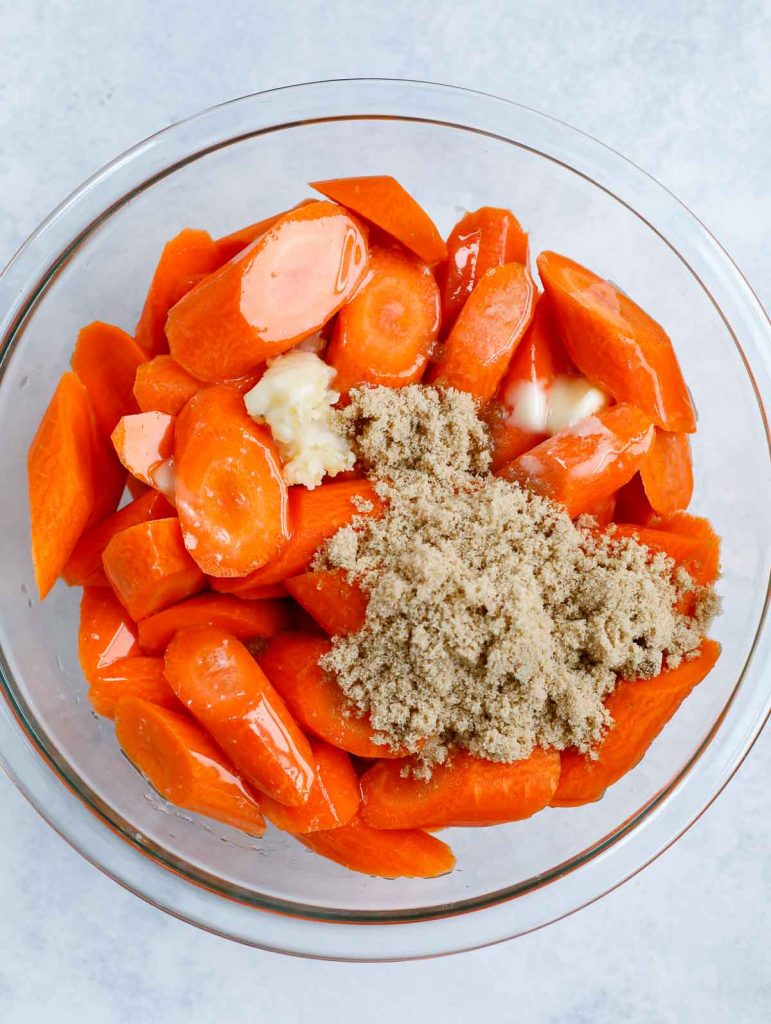 Oven Roasted Brown Sugar Glazed Carrots – Cookin' with Mima
