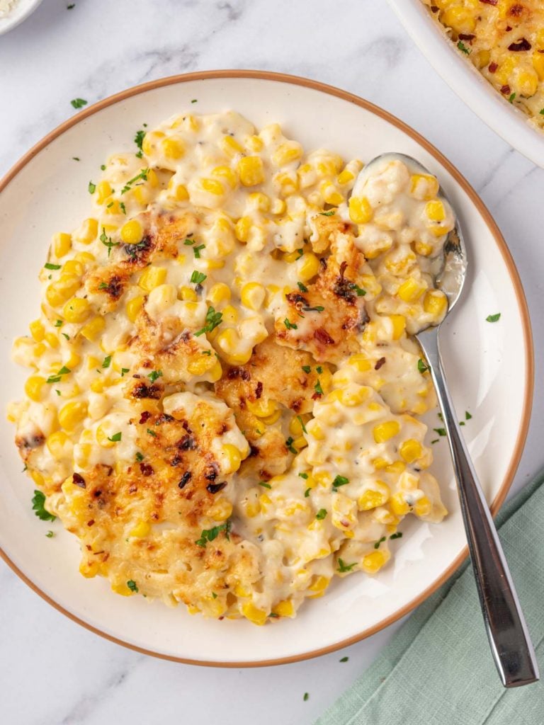 Easy Baked Creamed Corn Casserole Recipe Cookin With Mima