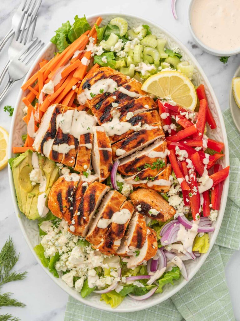 Healthy Buffalo Chicken Salad – Cookin' with Mima