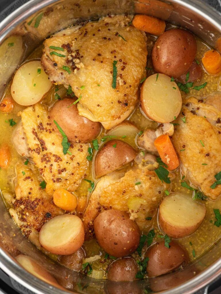 Honey Mustard Instant Pot Chicken Stew – Cookin' with Mima