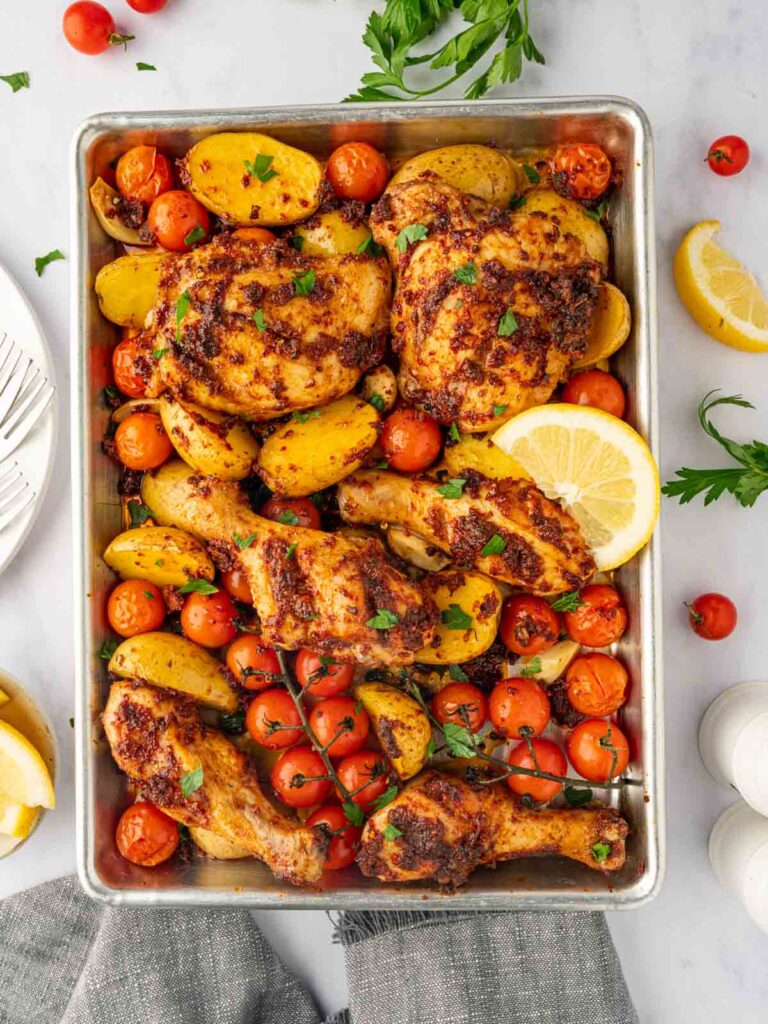 Harissa Chicken Traybake – Cookin' with Mima