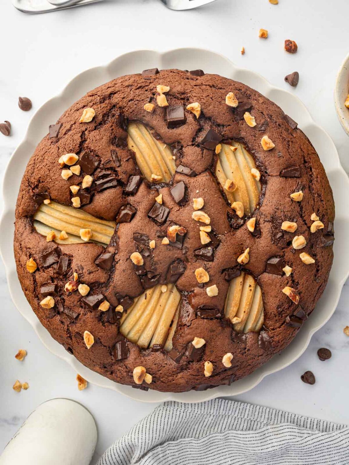 Chocolate Cake with Pears – Cookin' with Mima