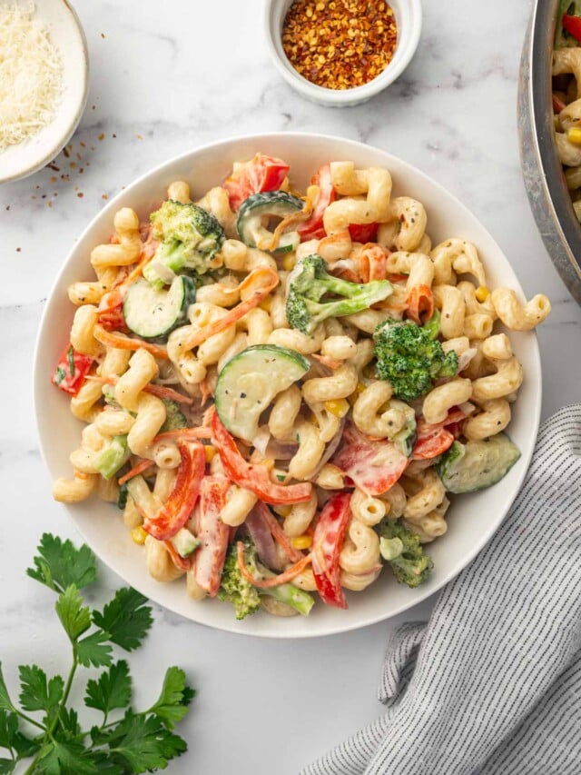 Creamy Veggie Pasta – Cookin' with Mima